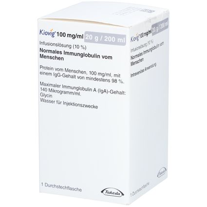 KIOVIG 100 mg/ml Infusionslösung 20 g 200 ml mit dem E-Rezept kaufen ...
