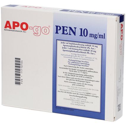 APO-go® PEN 10 mg/ml 3 ml Injektionslösung 5 St mit dem E-Rezept kaufen - Shop Apotheke