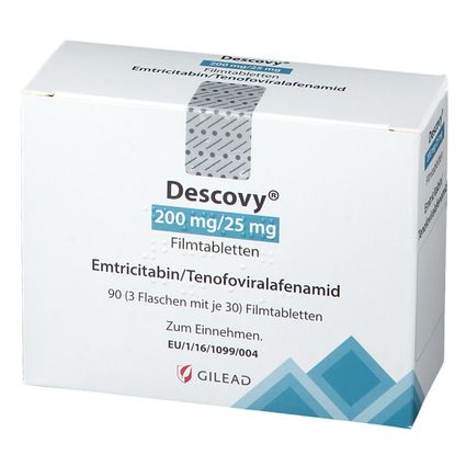 Descovy® 200 mg/25 mg 3x30 St mit dem E-Rezept kaufen - Shop Apotheke