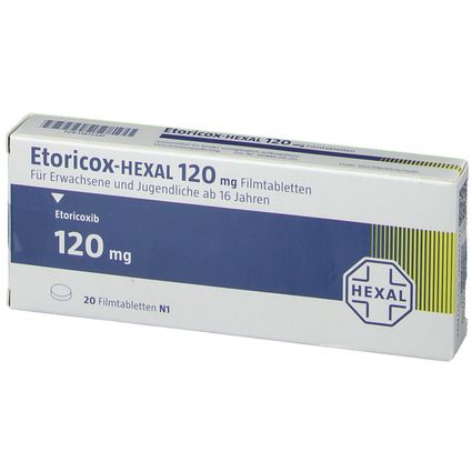 Etoricox-HEXAL 120 mg 20 St mit dem E-Rezept kaufen - Shop Apotheke