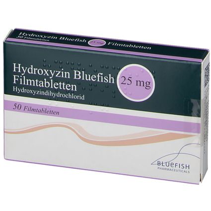 Hydroxyzin Bluefish 25 mg 50 St mit dem E-Rezept kaufen - Shop Apotheke