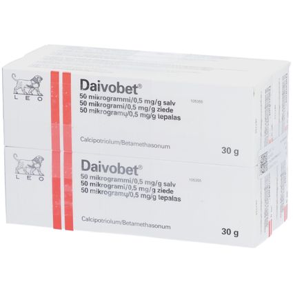 Daivobet 50 µg/g + 0,5 mg/g Salbe 120 g mit dem E-Rezept kaufen - Shop ...