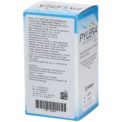 Pylera® 140Mg/125Mg/125Mg 900Ie/1.5Ml 120 St mit dem E-Rezept kaufen ...