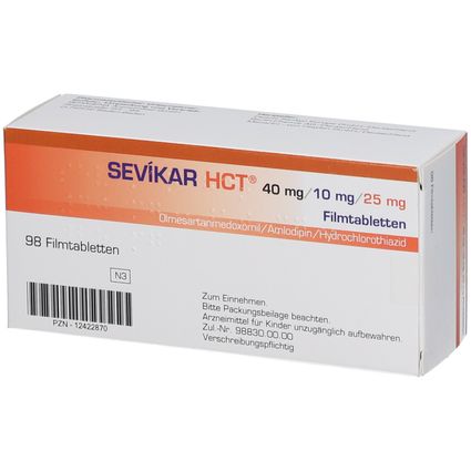 SEVIKAR HCT® 40 mg/10 mg/25 mg 98 St mit dem E-Rezept kaufen - Shop ...
