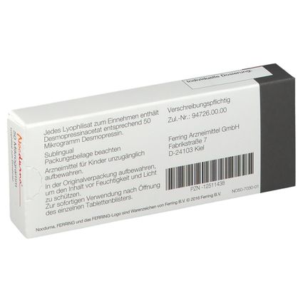 Nocdurna® 50 Mikrogramm 30 St mit dem E-Rezept kaufen - Shop Apotheke