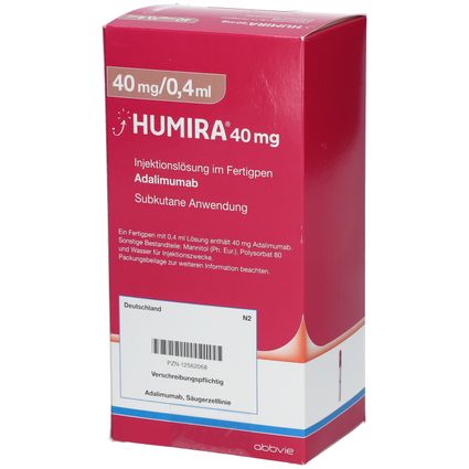 Humira® 40Mg/0.4Ml Pen 4 St mit dem E-Rezept kaufen - Shop Apotheke