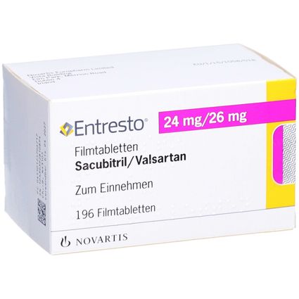 Entresto® 24 mg/26 mg 196 St mit dem E-Rezept kaufen - Shop Apotheke