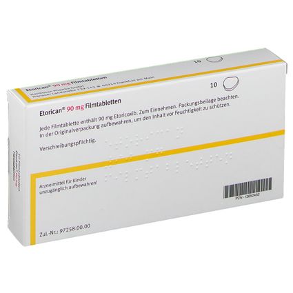 Etorican® 90 mg 10 St mit dem E-Rezept kaufen - Shop Apotheke