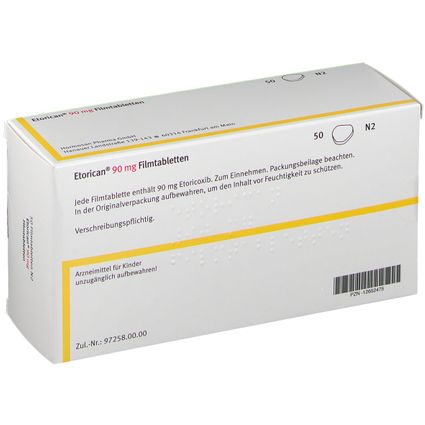 Etorican® 90 mg 50 St mit dem E-Rezept kaufen - Shop Apotheke