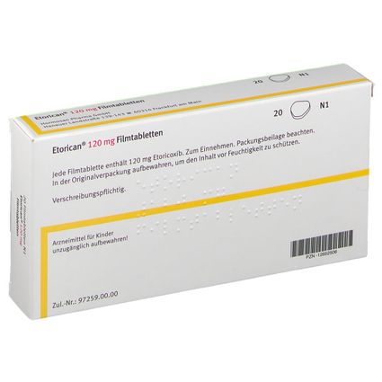 Etorican® 120 mg 20 St mit dem E-Rezept kaufen - Shop Apotheke