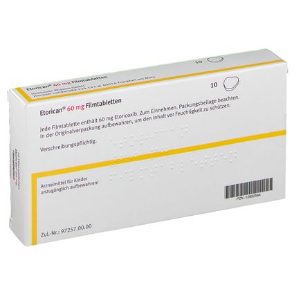 Etorican® 60 mg 10 St mit dem E-Rezept kaufen - Shop Apotheke