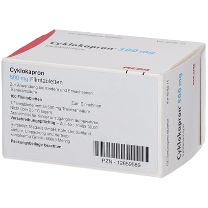 Cyklokapron 100 St mit dem E-Rezept kaufen - Shop Apotheke
