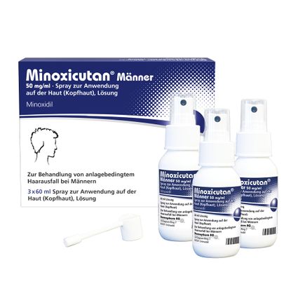 Minoxicutan® Männer 50 mg/ml 3x60 ml - Shop Apotheke