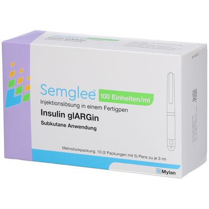 SEMGLEE 100 E/ml Injektionslösung i.e.Fertigpen 10x3 ml mit dem E ...
