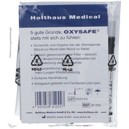 OXYSAFE Notfallbeatmungshilfe DIN 13154 1 St - Shop Apotheke