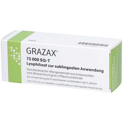 GRAZAX® 75.000 SQ®-T 100 St mit dem E-Rezept kaufen - Shop Apotheke