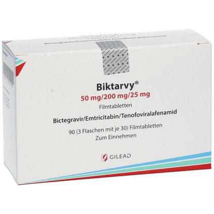 Biktarvy® 50 mg/200 mg/25 mg 3x30 St mit dem E-Rezept kaufen - Shop ...