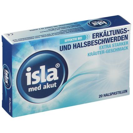 isla med akut Halspastillen bei Halsschmerzen und Erkältung 20 St ...