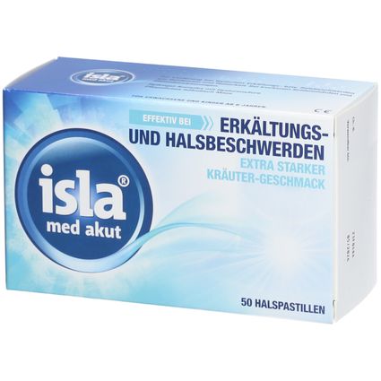 isla med akut Halspastillen bei Halsschmerzen und Erkältung 50 St ...