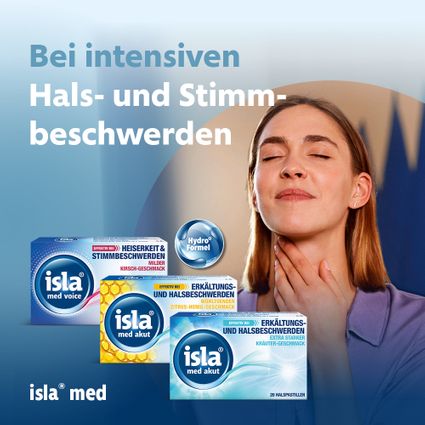 isla med akut Halspastillen bei Halsschmerzen und Erkältung 50 St ...