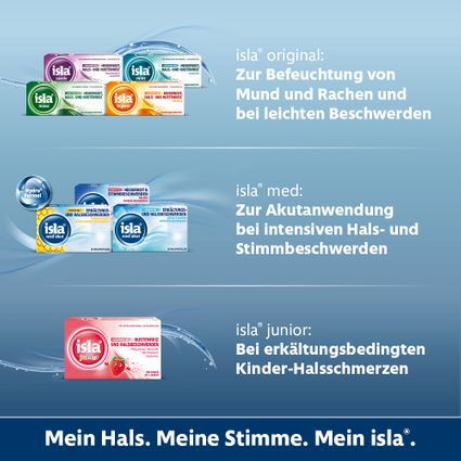 isla med akut Halspastillen bei Halsschmerzen und Erkältung 50 St ...