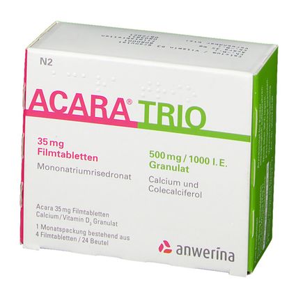 ACARA® 35 mg TRIO 500 mg/1000 I.E 1 St mit dem E-Rezept kaufen - Shop ...