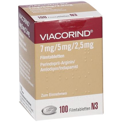 VIACORIND® 7 mg/5mg/2,5 mg 100 St mit dem E-Rezept kaufen - Shop Apotheke