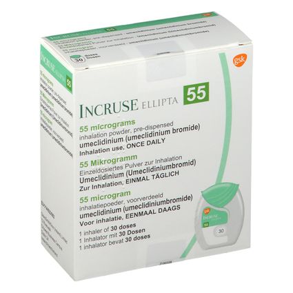 Incruse Ellipta 55 µg 1 St mit dem E-Rezept kaufen - Shop Apotheke