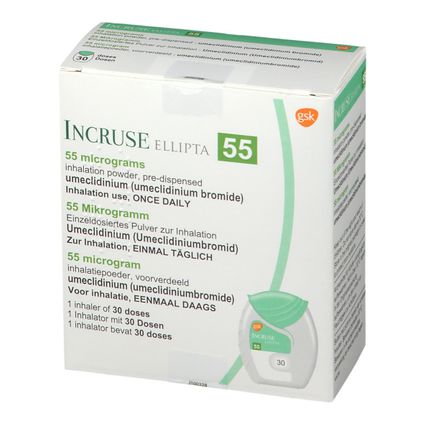 Incruse Ellipta 55 µg 1 St mit dem E-Rezept kaufen - Shop Apotheke