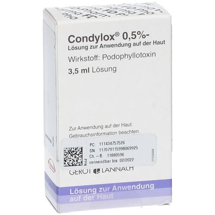 Condylox 5 mg/1 ml 3,5 ml mit dem E-Rezept kaufen - Shop Apotheke