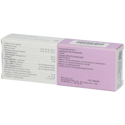 INFANRIX-IPV+Hib Pulver und Suspension zur Herstellung einer ...