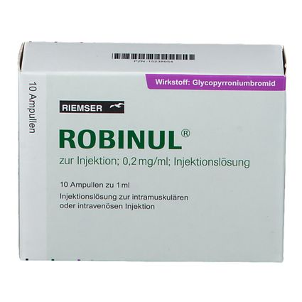 ROBINUL® zur Injektion 0,2 mg/ml 10x1 ml mit dem E-Rezept kaufen - Shop ...