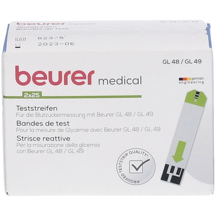 beurer Teststreifen GL48/49 50 St - Shop Apotheke