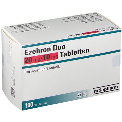 Ezehron Duo 20 mg/10 mg 100 St mit dem E-Rezept kaufen - Shop Apotheke