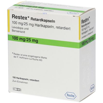 RESTEX 100 mg/25 mg Hartkapseln retardiert 100 St mit dem E-Rezept ...