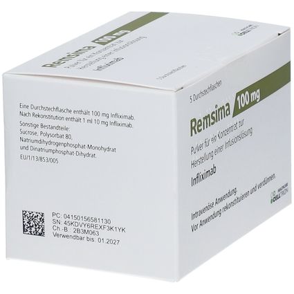 Remsima® 100 mg 5 St mit dem E-Rezept kaufen - Shop Apotheke