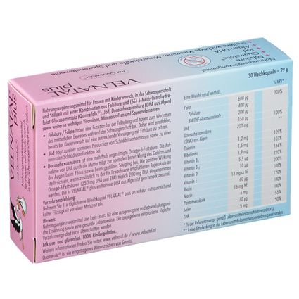 VELNATAL® plus mit Quatrefolic® 30 St - Shop Apotheke
