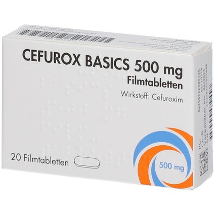 Cefurox Basics 500 mg Sun 20 St mit dem E-Rezept kaufen - Shop Apotheke