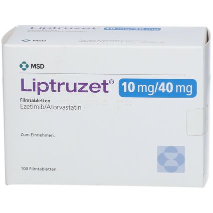 Liptruzet 10 mg/40 mg 100 St mit dem E-Rezept kaufen - Shop Apotheke