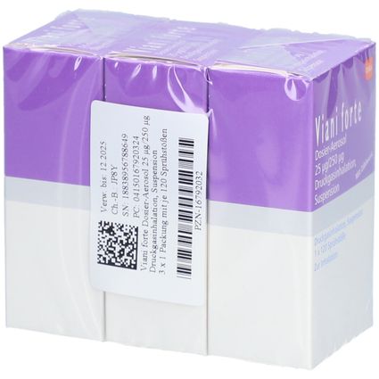 Viani Forte 25 µg/250 µg 3x120 St mit dem E-Rezept kaufen - Shop Apotheke