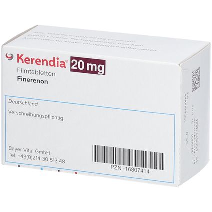 KERENDIA 20 mg Filmtabletten 98 St mit dem E-Rezept kaufen - Shop Apotheke