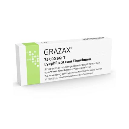 GRAZAX® 75.000 SQ-T, Lyophilisat zur sublingualen Anwendung 100 St mit ...