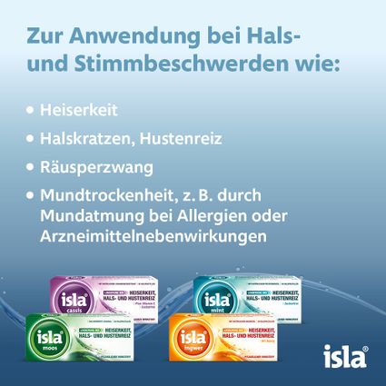 isla cassis Halspastillen bei Halskratzen und Reizhusten 120 St - Shop ...