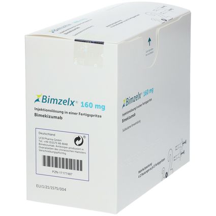 BIMZELX 160 mg Injektionslösung in Fertigspritze 2x2 St mit dem E ...