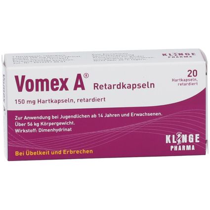 Vomex A® 150 mg 20 St - Shop Apotheke