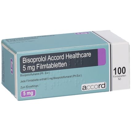 BISOPROLOL Accord Healthcare 5 mg Filmtabletten 100 St mit dem E-Rezept ...