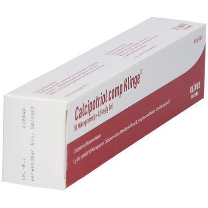 CALCIPOTRIOL comp Klinge 50 µg/g + 0,5 mg/g Gel 60 g mit dem E-Rezept ...