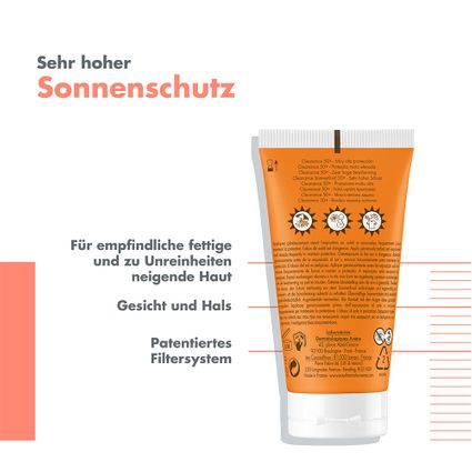 Avène Cleanance Sonnenfluid LSF 50+ - für fettige unreine Haut 50 ml ...