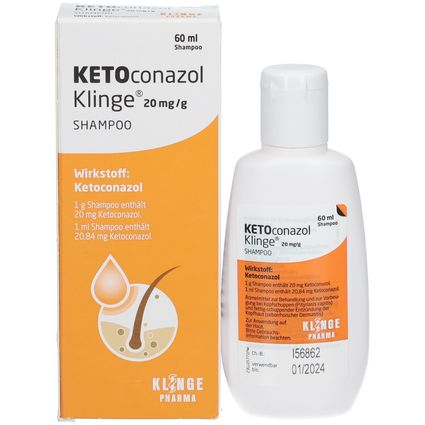 KETOconazol Klinge® 20 mg/g Shampoo 60 ml - Shop Apotheke