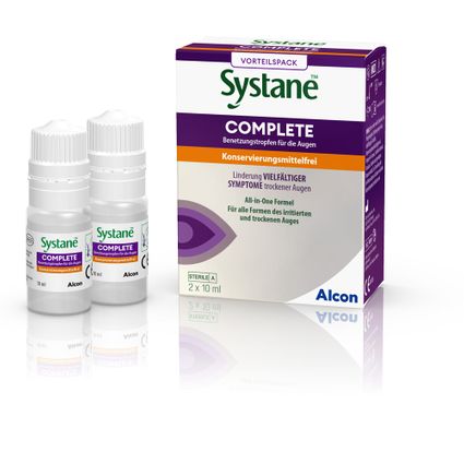 Systane™ COMPLETE ohne Konservierungsstoffe 2x10 ml - Shop Apotheke